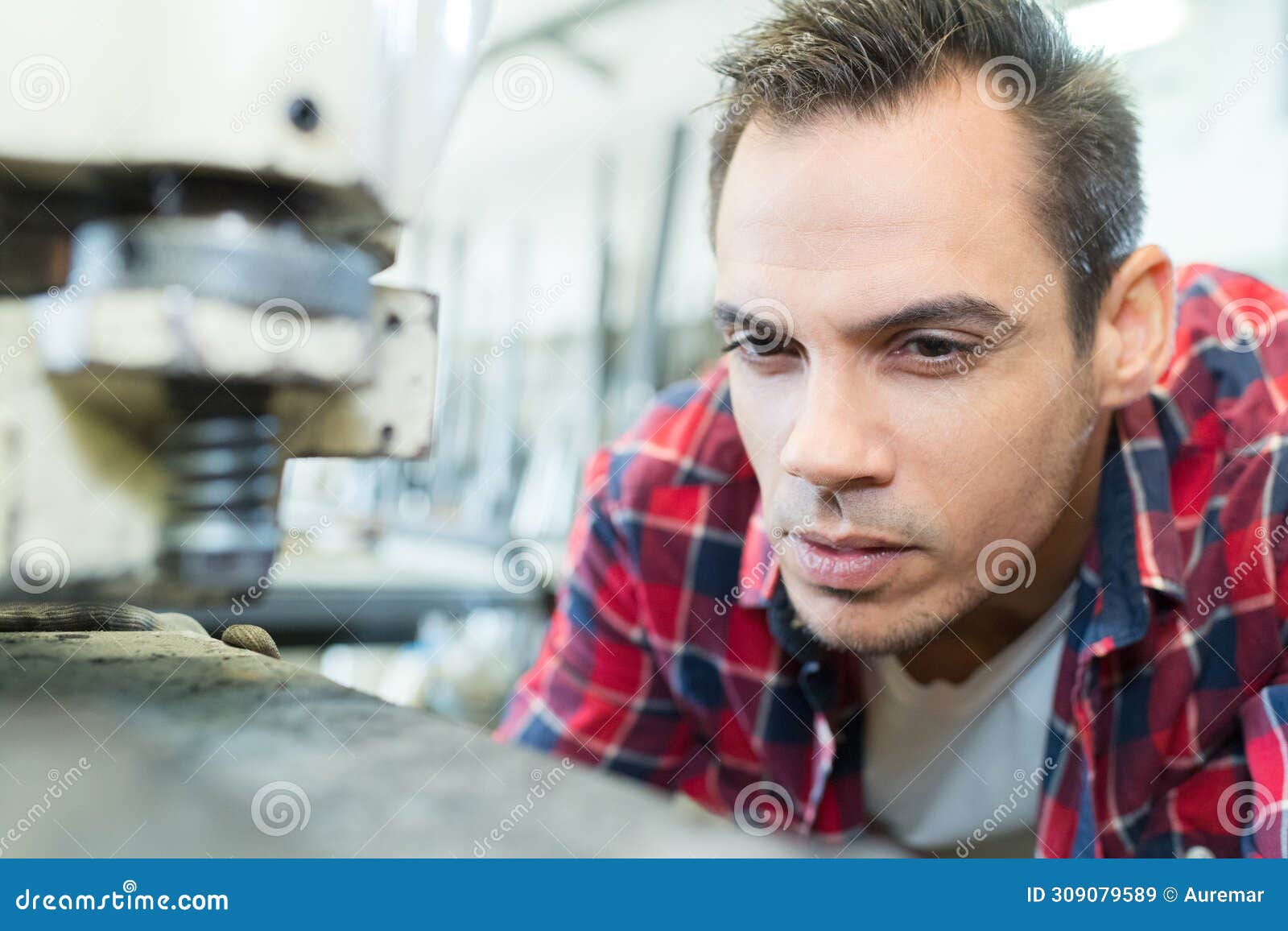 Professional Engineer Metalworker Operating Cnc Milling Machine Stock ...