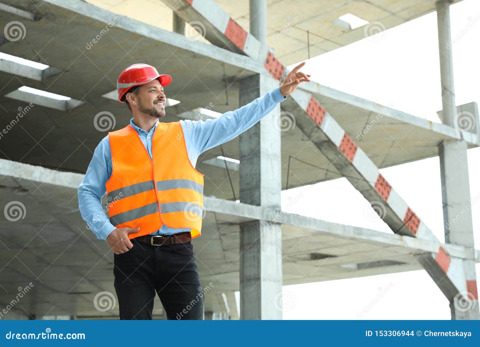Professional Engineer in Safety Equipment Stock Photo - Image of ...