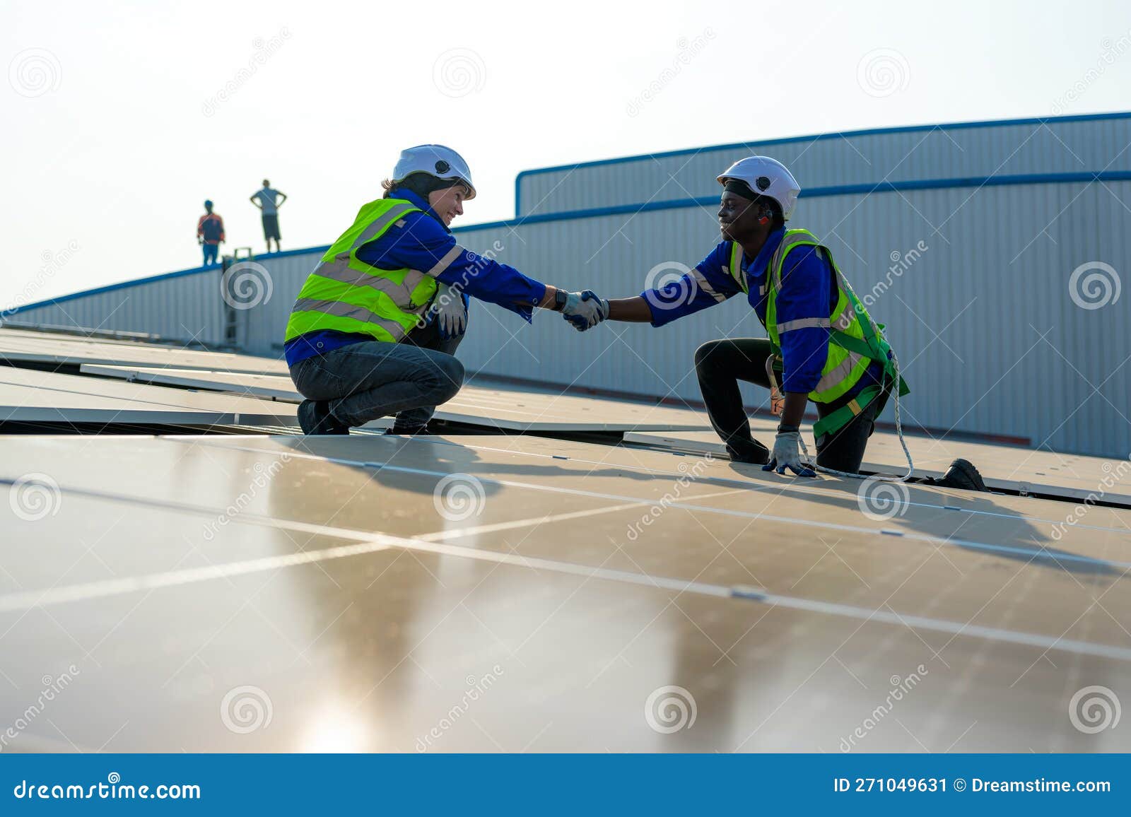 Professional Engineer Technician with Safety Helmet Checking System ...