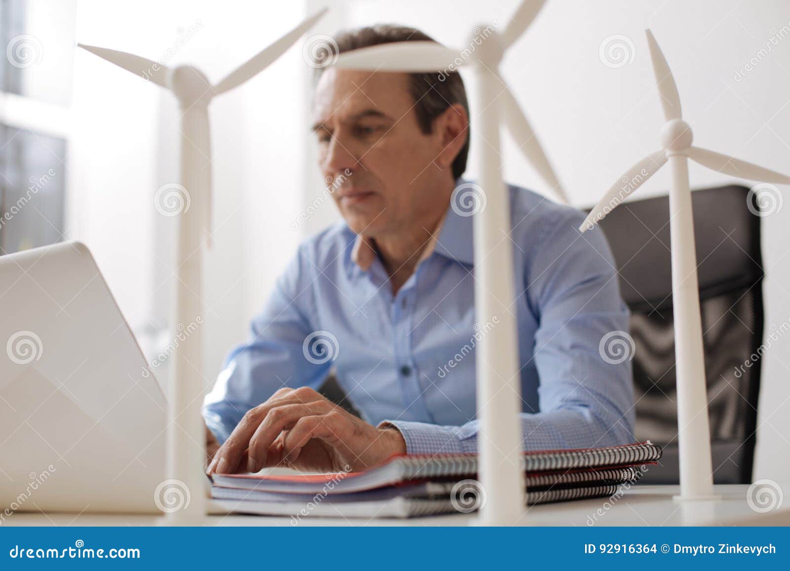 Professional Engineer Working on the Laptop Stock Photo - Image of ...