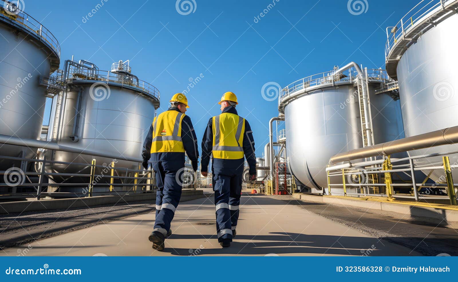 Professional Engineer Working in a Petroleum Refinery, Oil Refinery and ...
