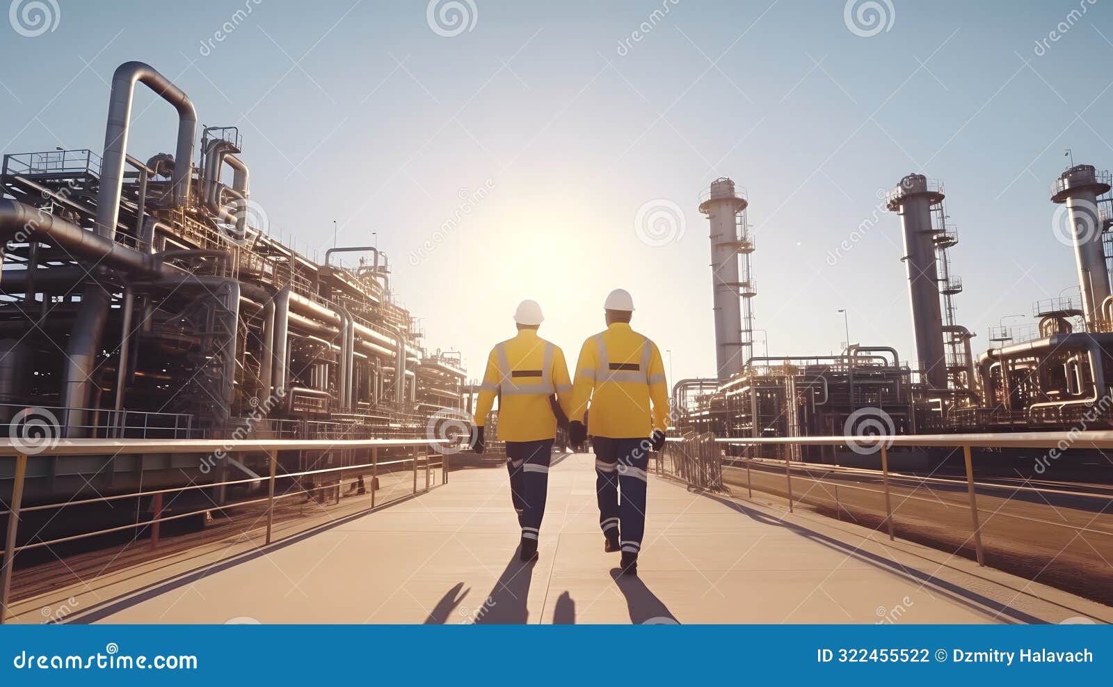 Professional Engineer Working in a Petroleum Refinery, Oil Refinery and ...