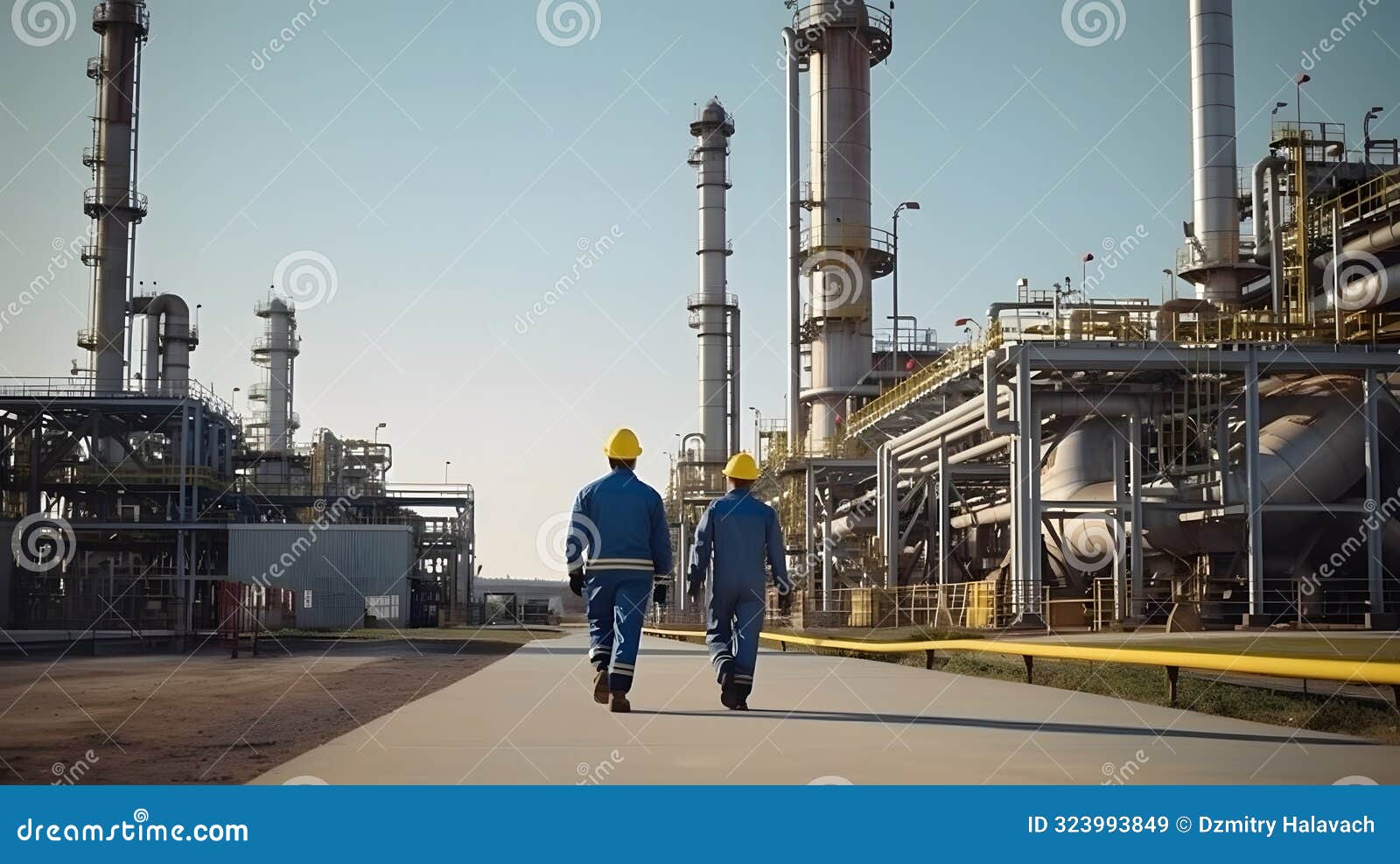 Professional Engineer Working in a Petroleum Refinery, Oil Refinery and ...