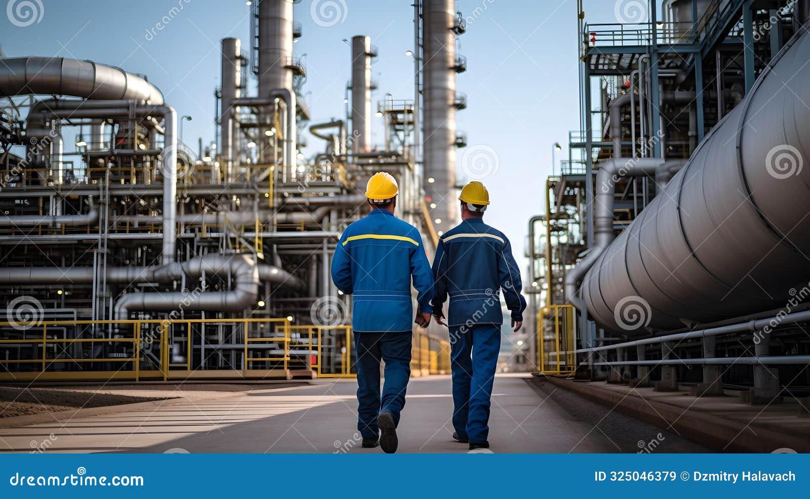 Professional Engineer Working in a Petroleum Refinery, Oil Refinery and ...