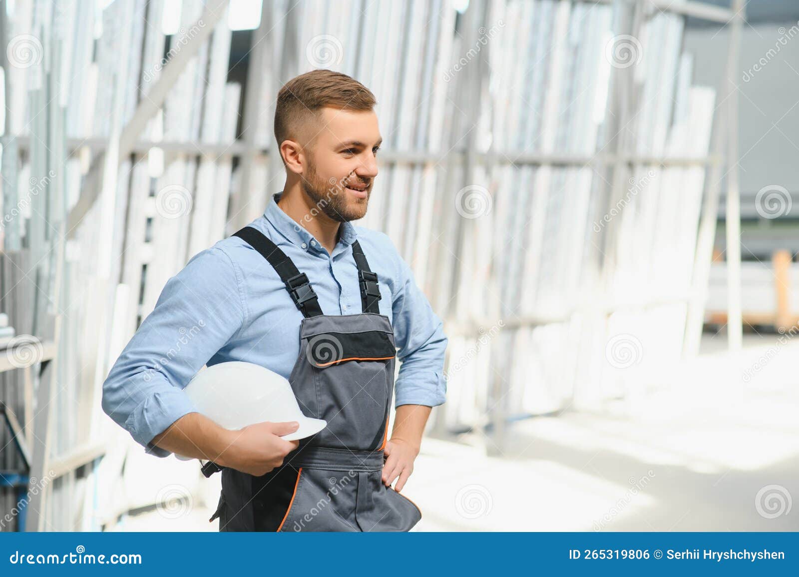 Professional Engineering Male Worker at Factory. Stock Photo - Image of ...
