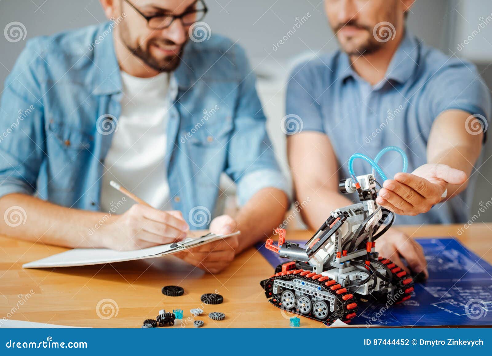 Professional Engineers Testing the Robot Stock Photo - Image of ...