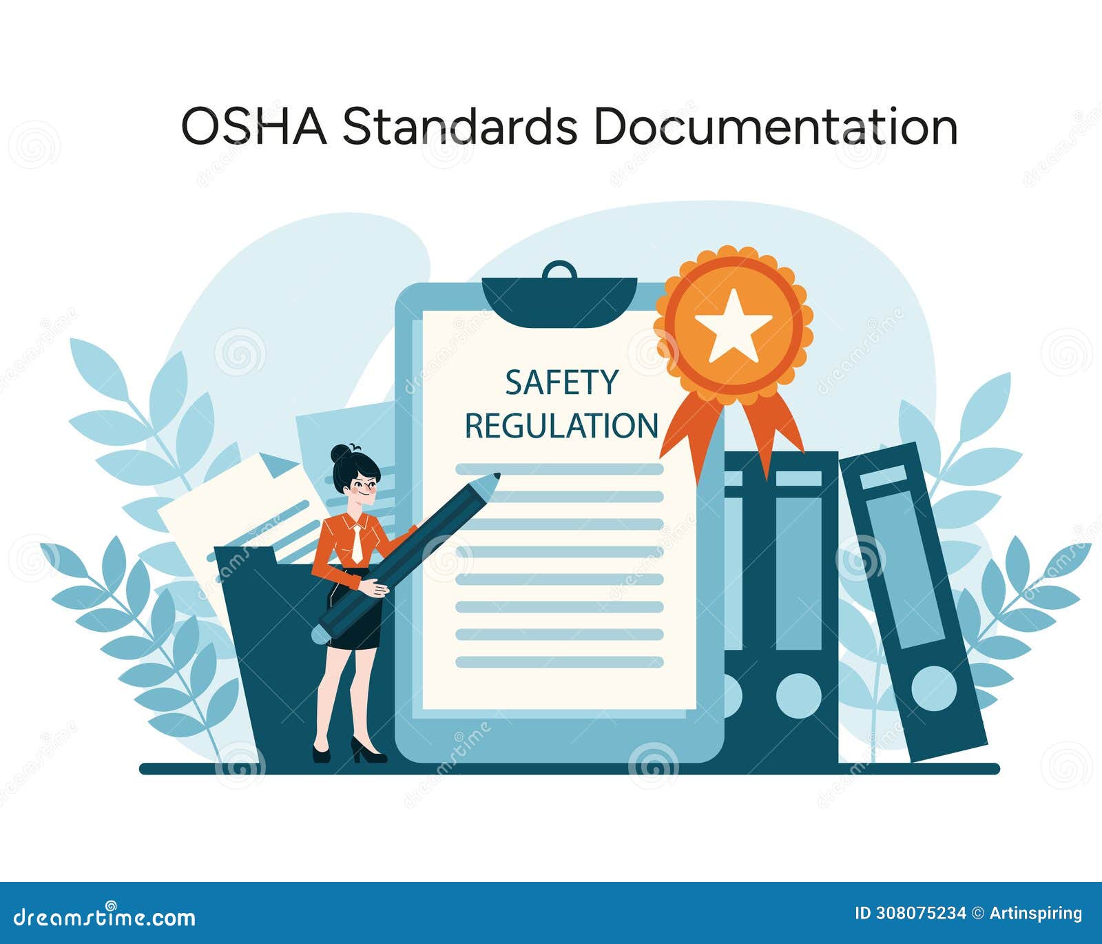 A Professional Ensuring Rigorous Safety Regulation Adherence, Signified ...