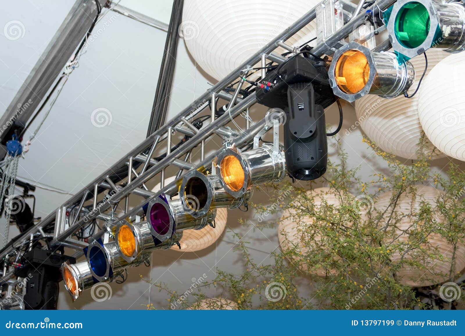 Professional Entertainment Stage Lighting Stock Image - Image of ...