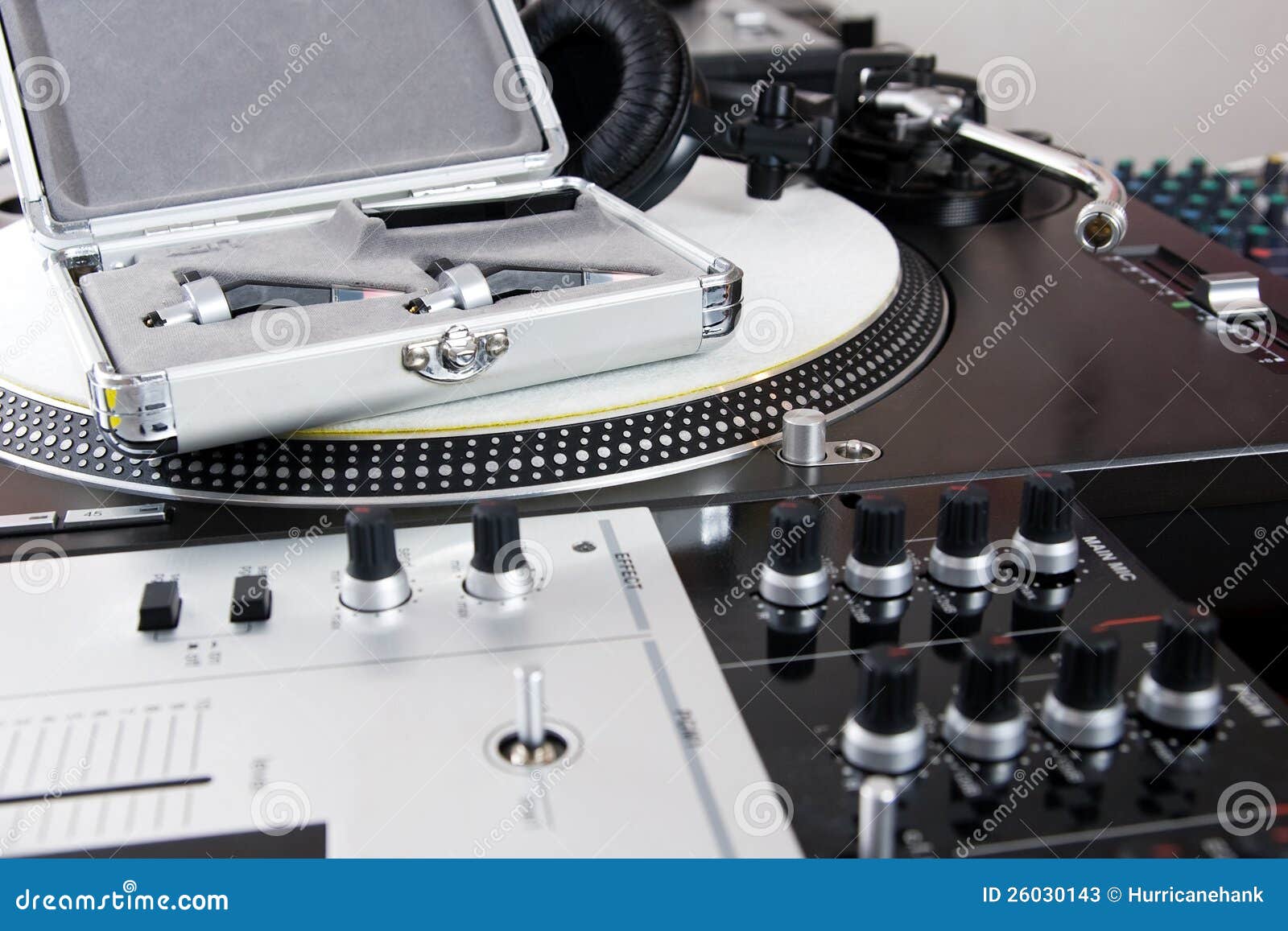Professional Equipment of a DJ Stock Image - Image of case, gear: 26030143