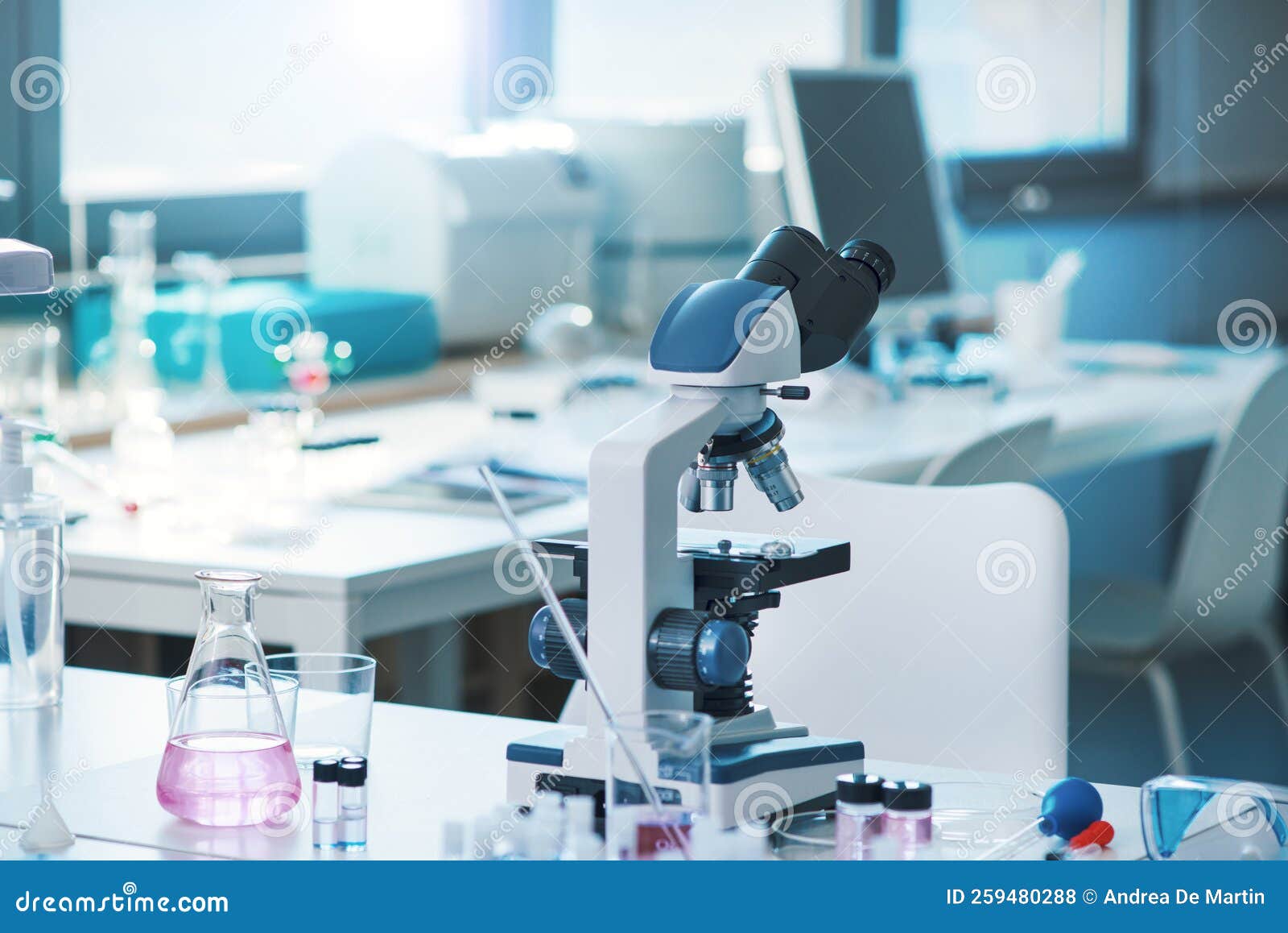 Professional Equipment in the Research Laboratory Stock Photo - Image ...