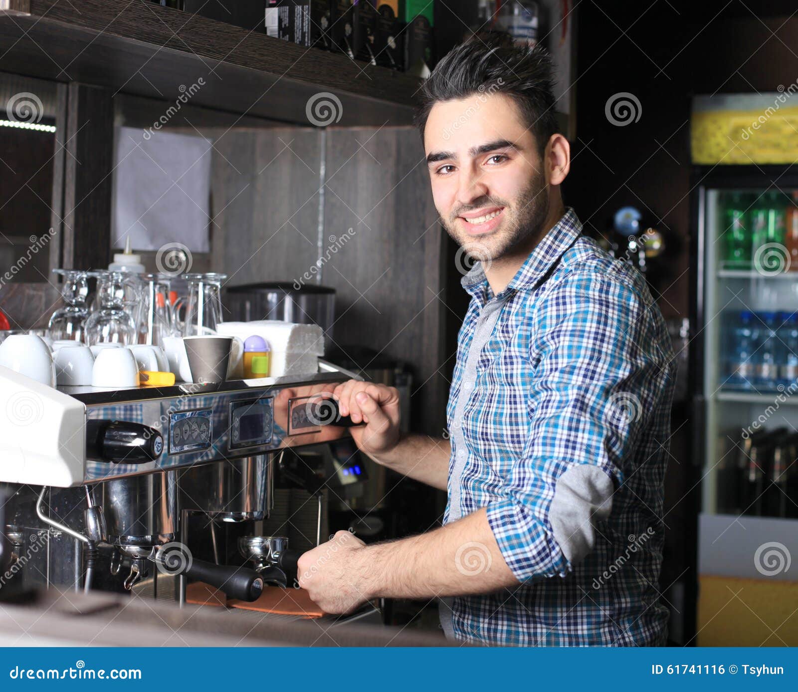 Professional Expert Barista Stock Photo - Image of cheerful, coffe ...