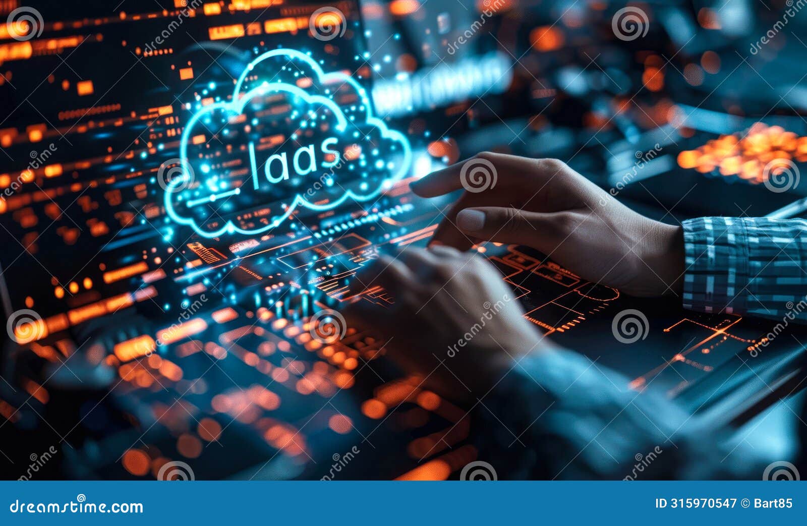 It Professional Explores Concept of Infrastructure As a Service IaaS ...