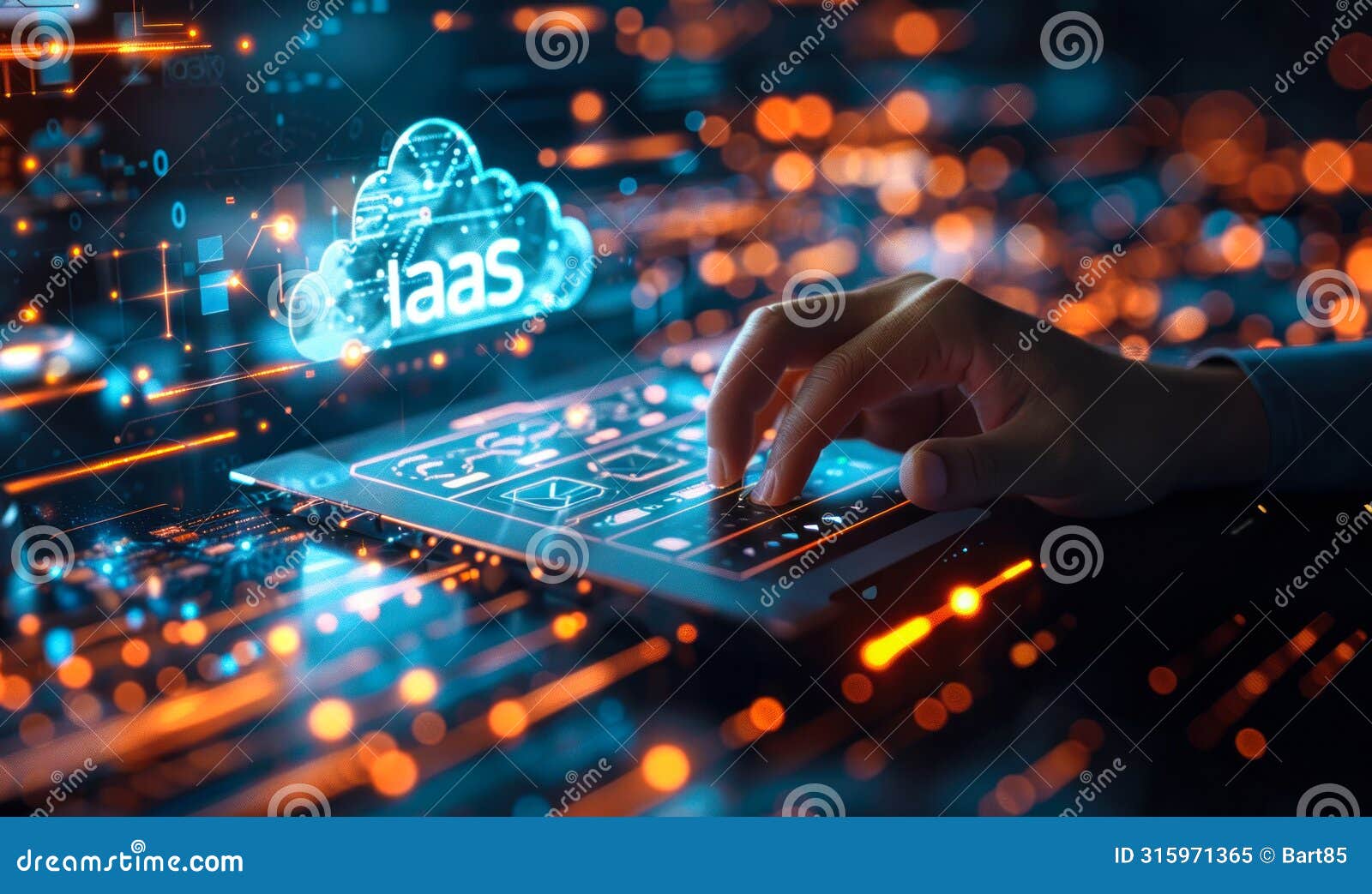 It Professional Explores Concept of Infrastructure As a Service IaaS ...