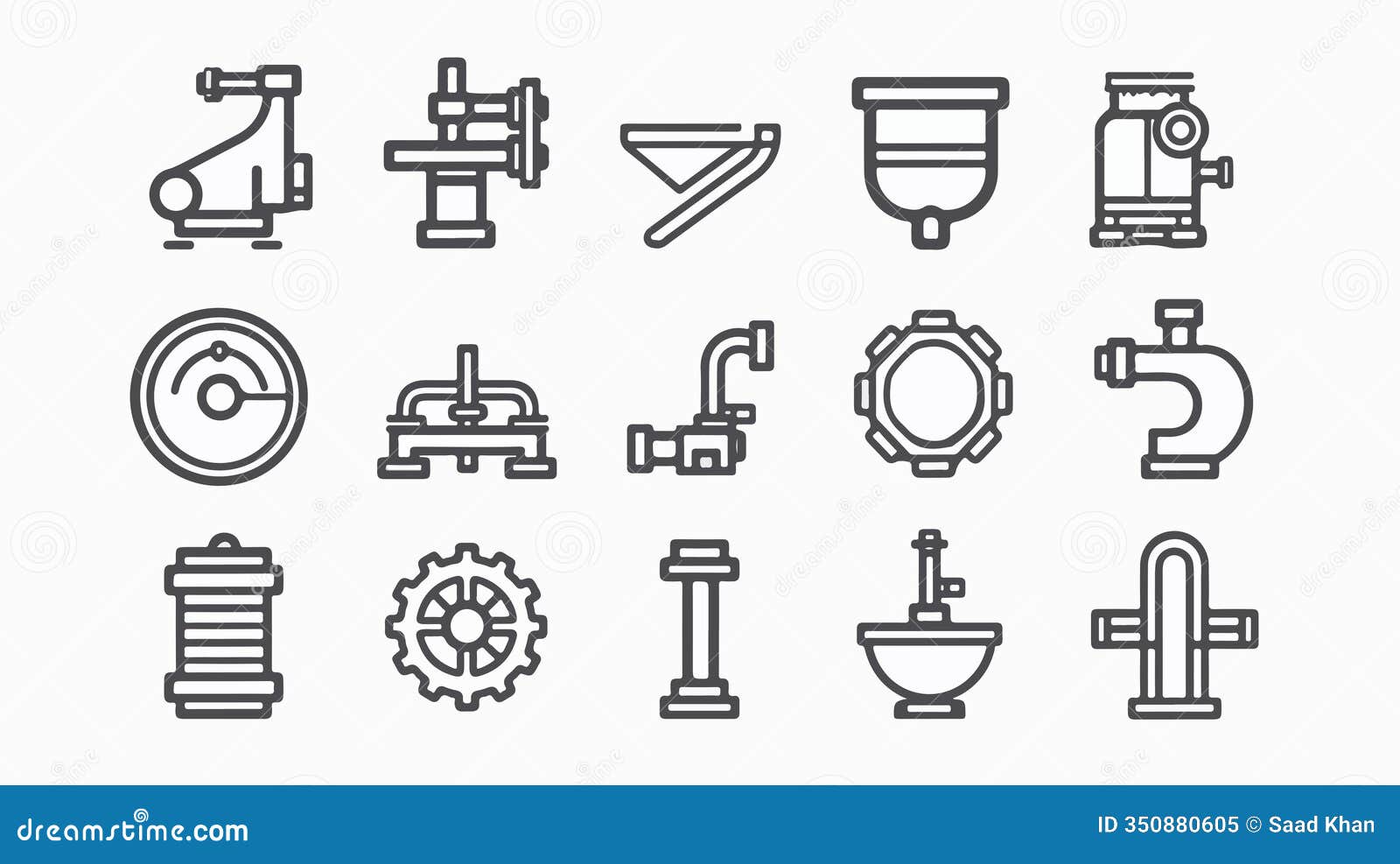 Professional Extraction Process Outlining Vector Icons for Design ...