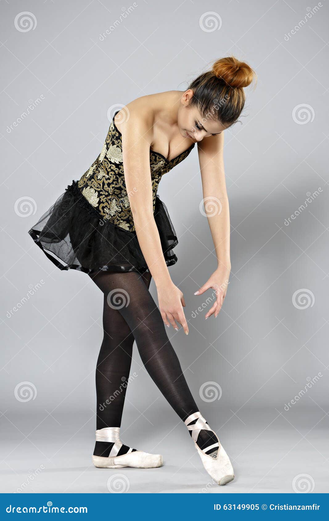 Professional Female Ballet Dancer Stock Image - Image of culture, body ...