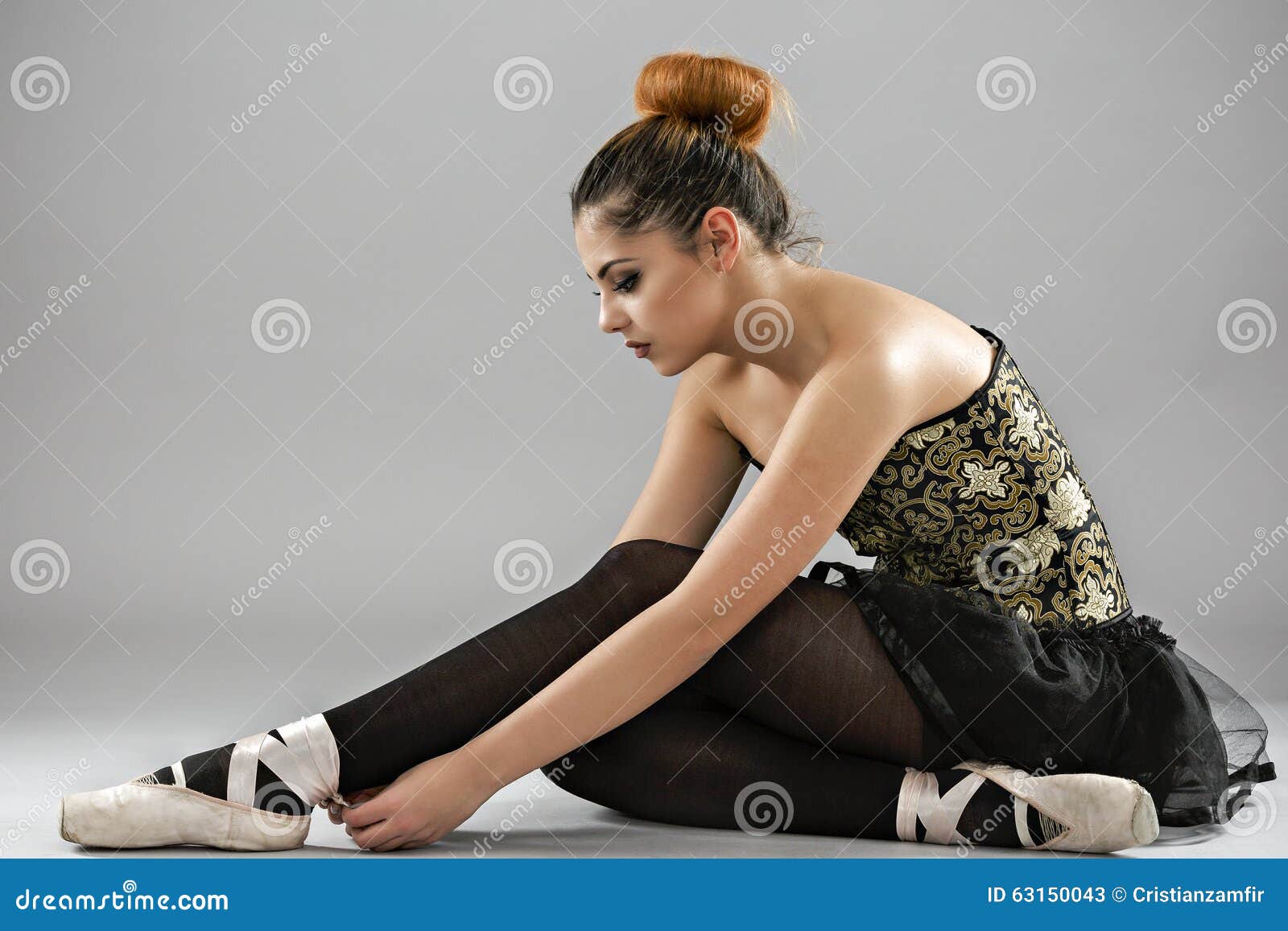 Professional Female Ballet Dancer Stock Image - Image of ballet ...