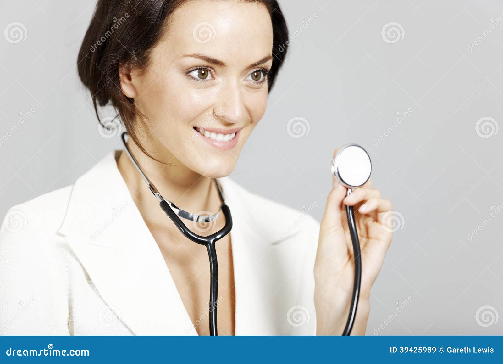 Professional female Doctor stock image. Image of treatment - 39425989