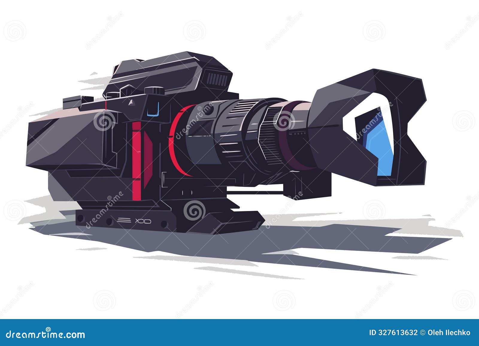 Professional Film Camera Isolated Vector Style Stock Illustration ...