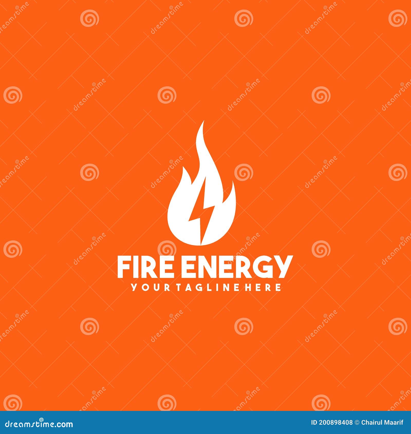 Professional Fire Energy Logo Design Stock Illustration - Illustration ...