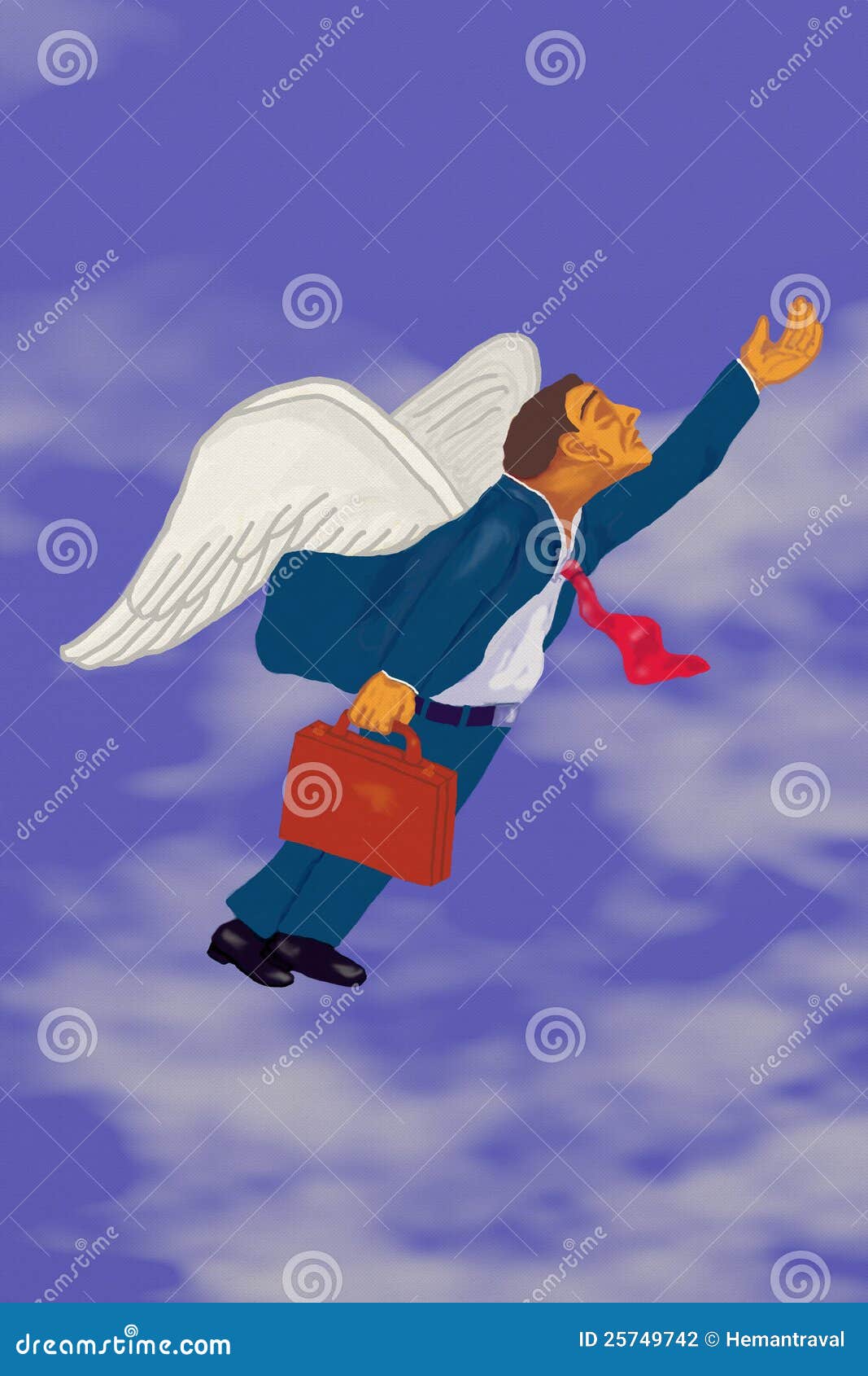 Professional Flying High stock illustration. Illustration of conceptual ...