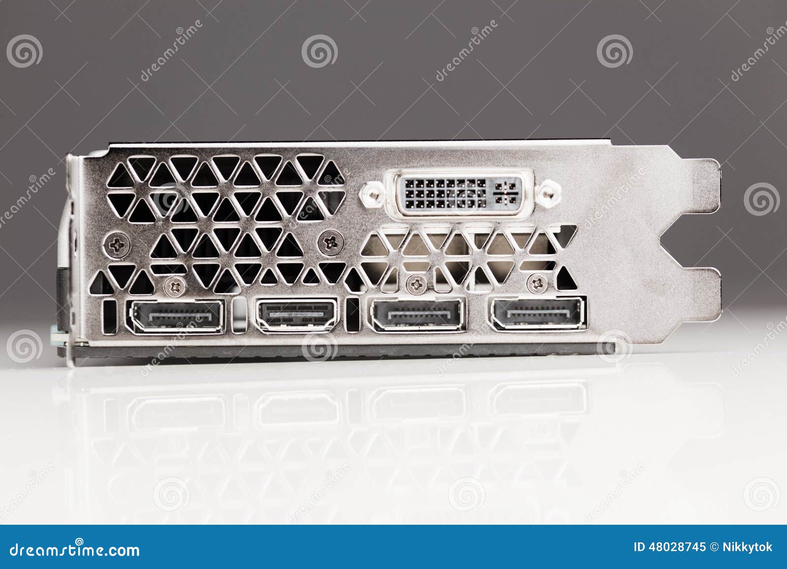 Professional Gaming Graphic Card Stock Image - Image of hdmi, component ...