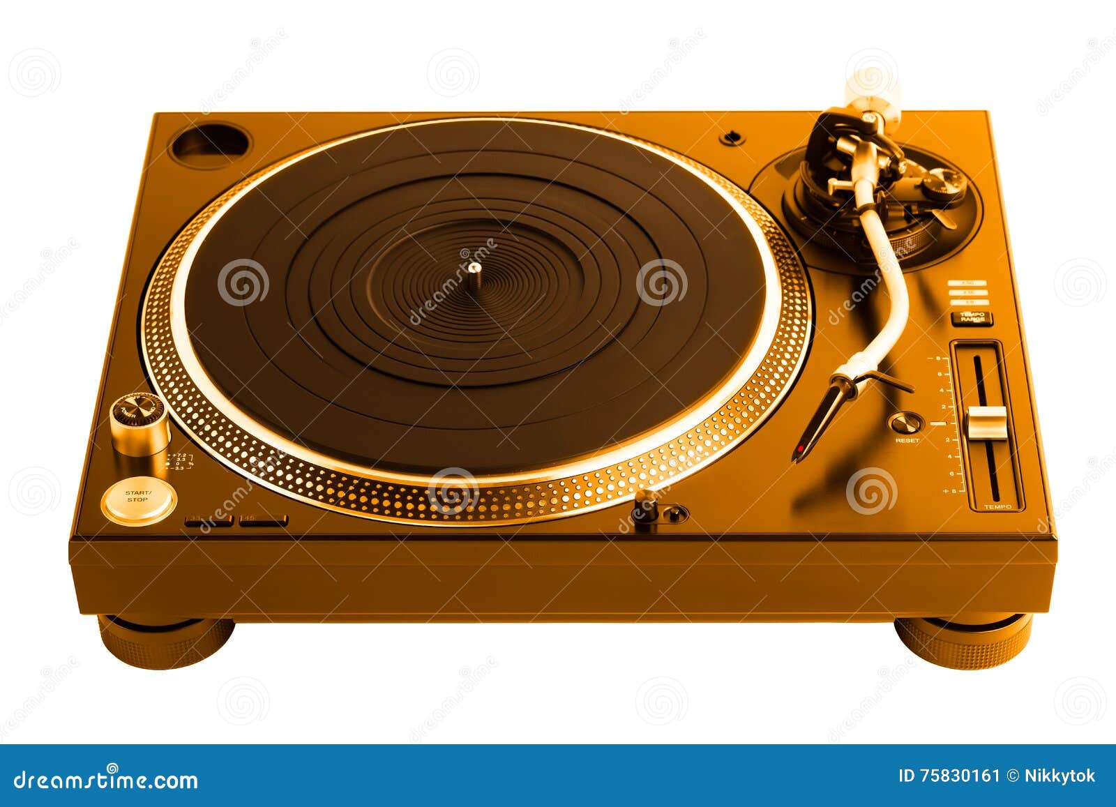 Gold Record Music Disc Award Isolated On White Stock Photo ...