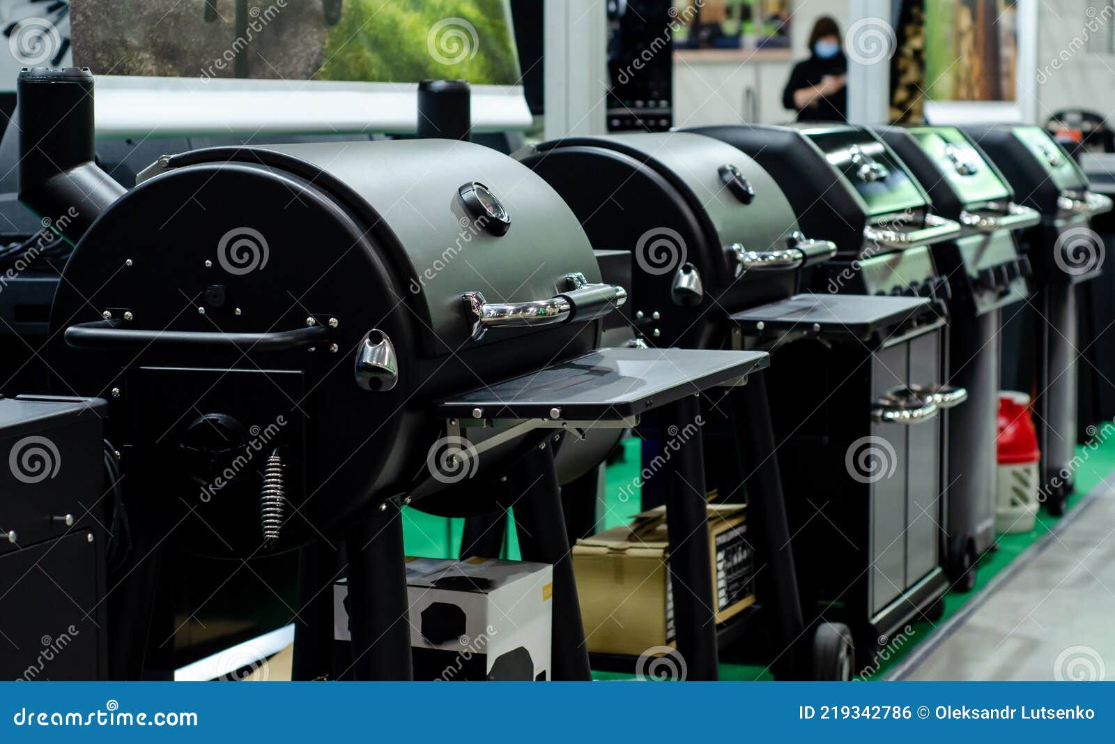 Professional Grills for Sale in the Store Stock Photo - Image of luxury ...