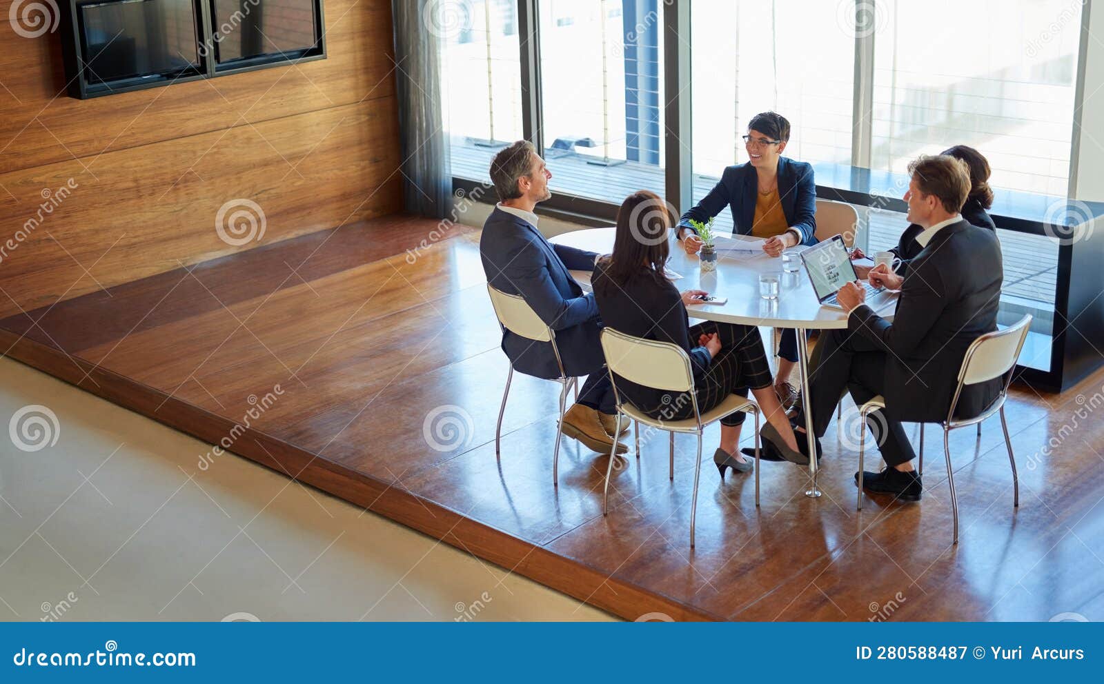 Professional, Group and Meeting for a Discussion or Collaboration at a ...
