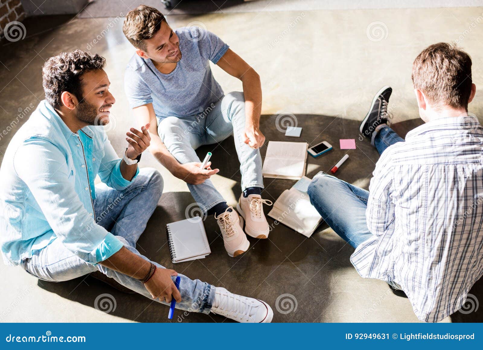 Professional Group Working on New Business Project in Small Business ...