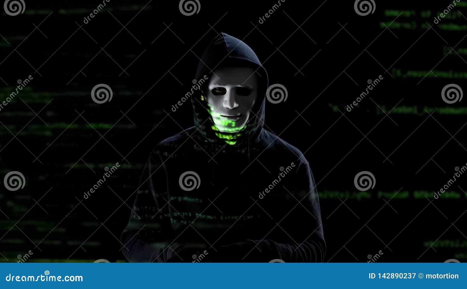 Professional Hacker in White Mask Stealing Personal Data from Pc ... Professional Hacker in White Mask Stealing Personal Data from Pc ...