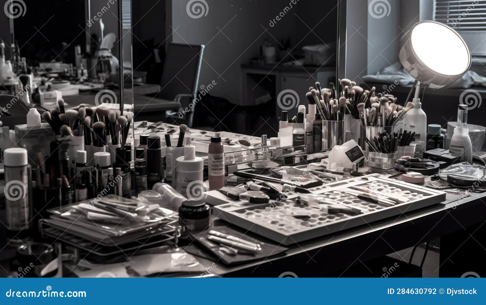 Professional Hairdresser Using Modern Equipment in a High Tech Salon ...