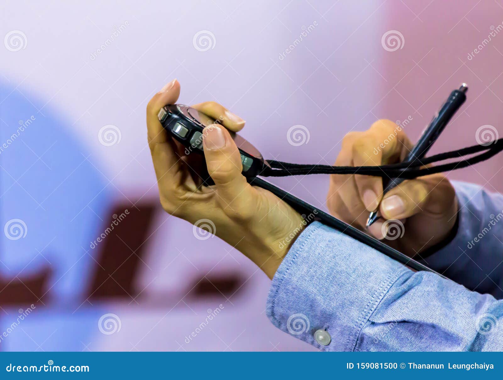 Professional Hand Checklist and Check Time Stock Photo - Image of ...