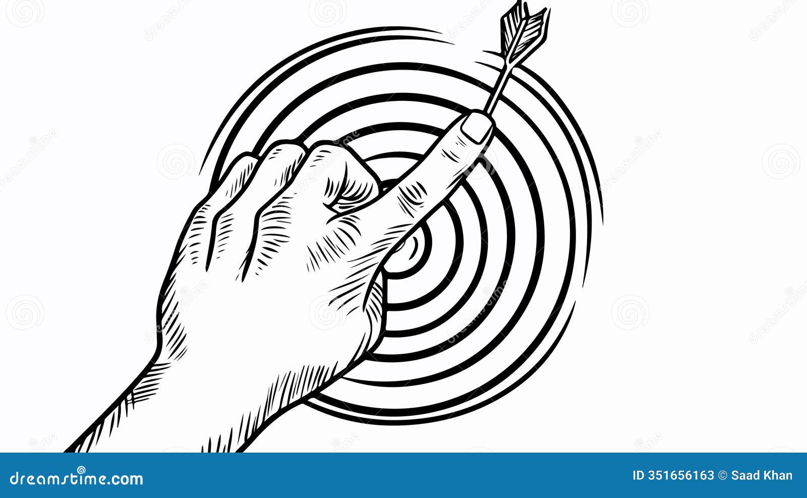 Professional Hand Select Target Goals Icon Usage Stock Vector ...