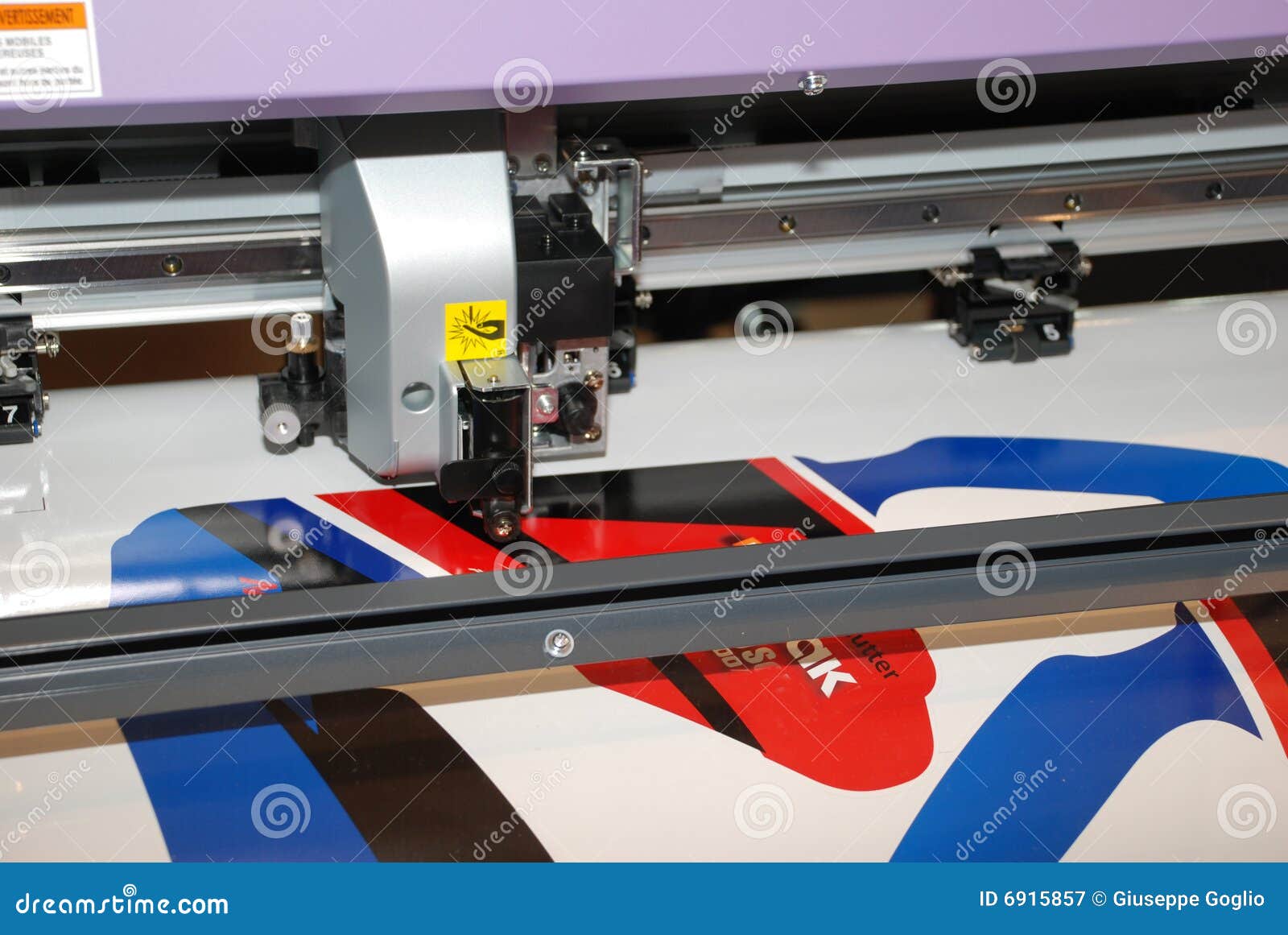 Professional Head Inkjet Printer Stock Image - Image of yellow, draw ...