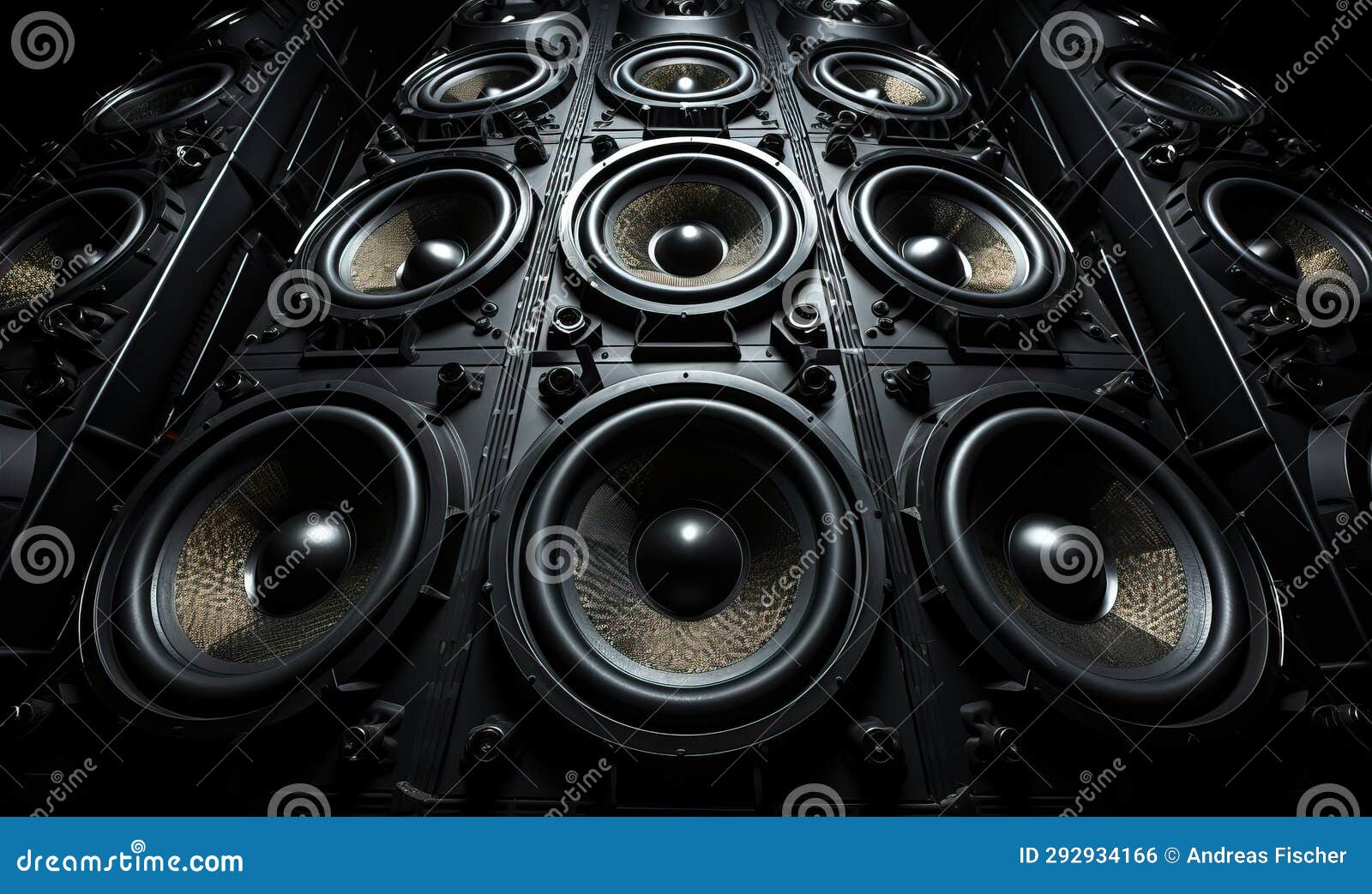 Professional High-end Loudspeakers in a Recording Studio. Stock Photo ...