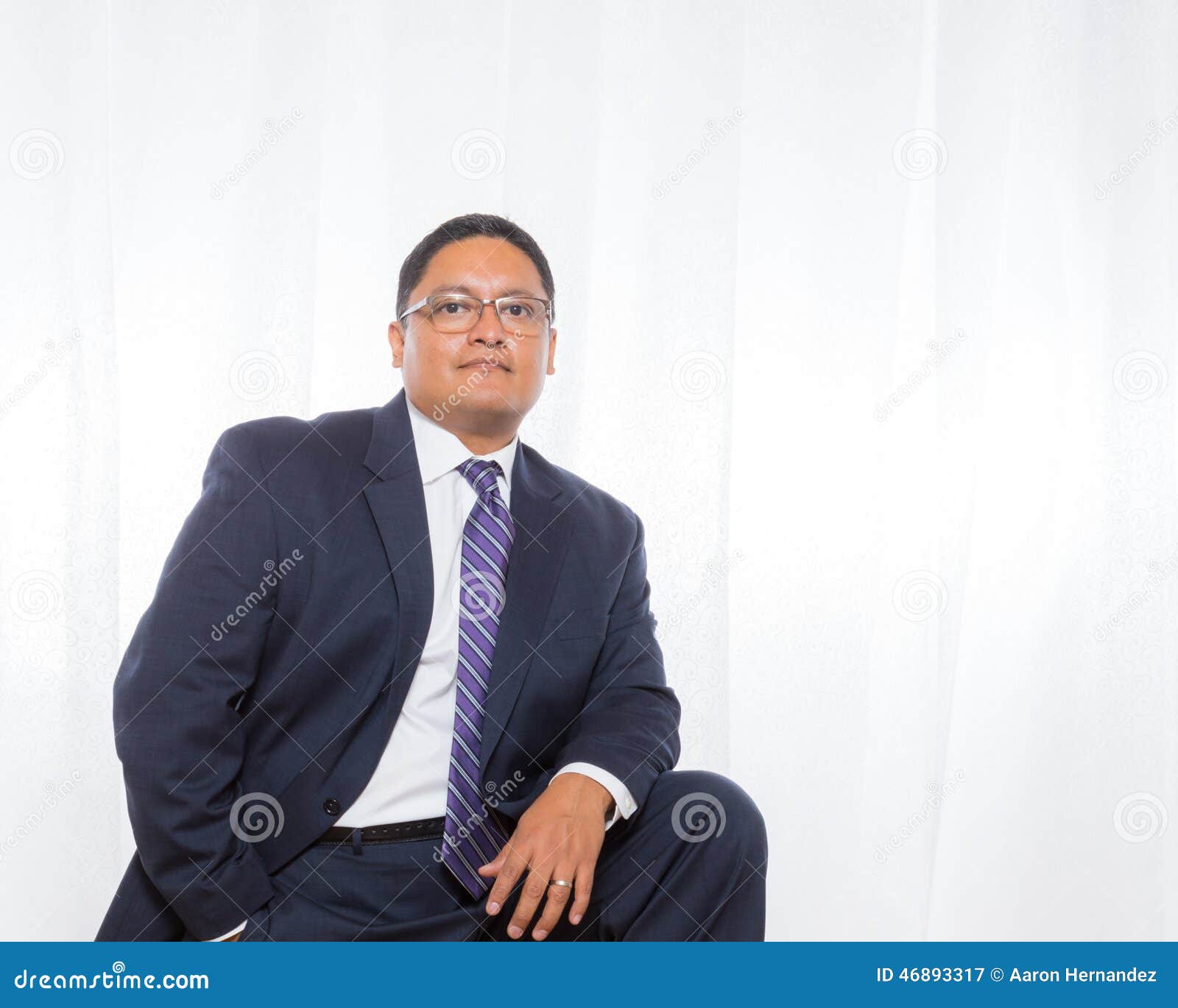 Professional Hispanic Male in Suit with Confident Expression Stock ...