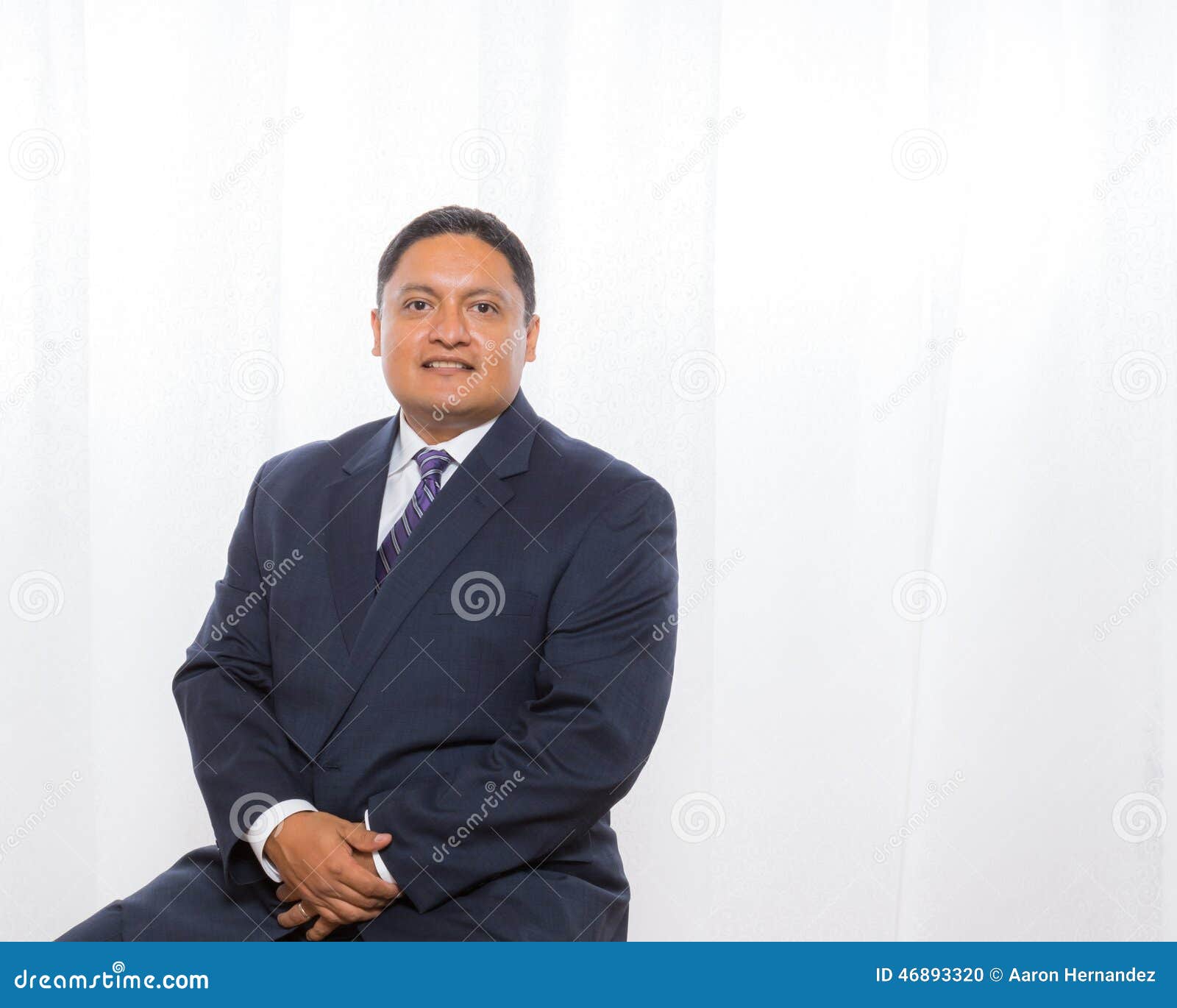 Professional Hispanic Male in Suit with Confident Expression Stock ...