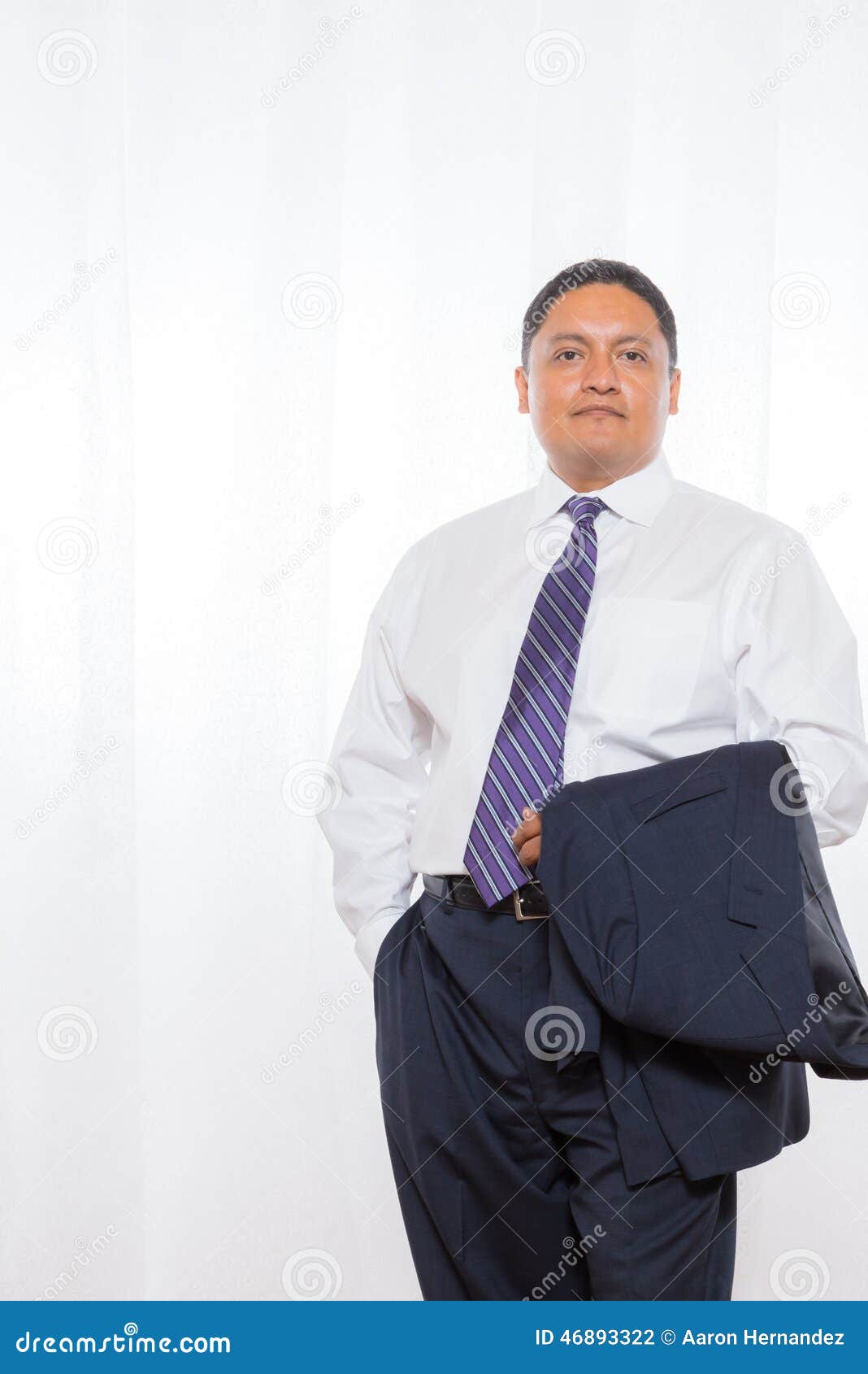 Professional Hispanic Male in Suit with Confident Expression Stock ...