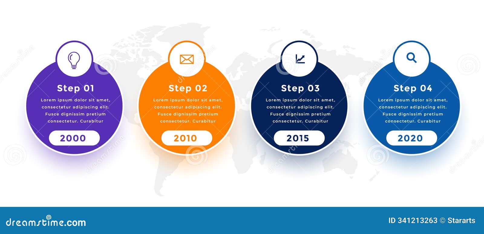 Professional Infographic Timeline Chart for Business Growth Stock ...