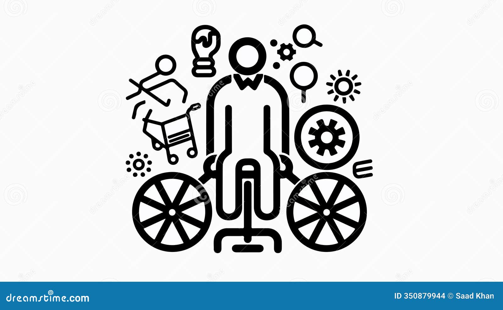 Professional Intellectually Disabled Icon for Inclusion and Diversity ...