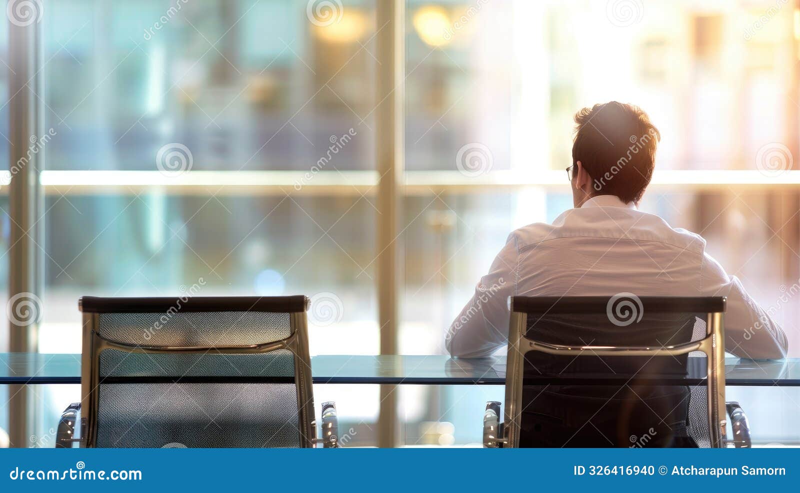 Professional Job Interview in Modern Office Setting Stock Photo - Image ...