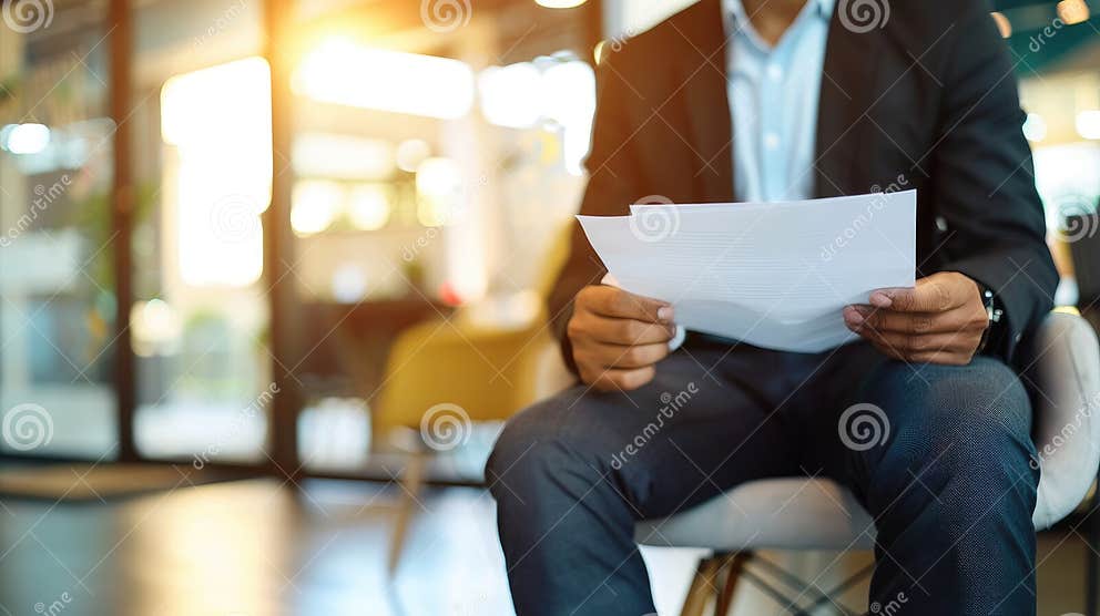 Professional Job Interview in Modern Office Setting with Job Seeker and ...