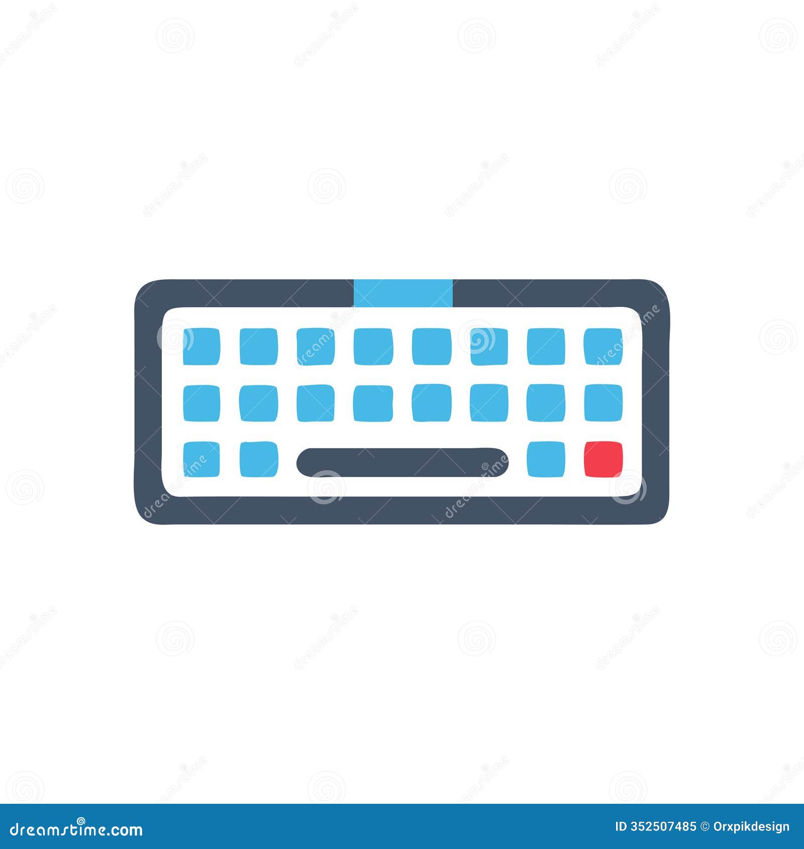 Professional Keyboard Icon for Typing Stock Illustration - Illustration ...