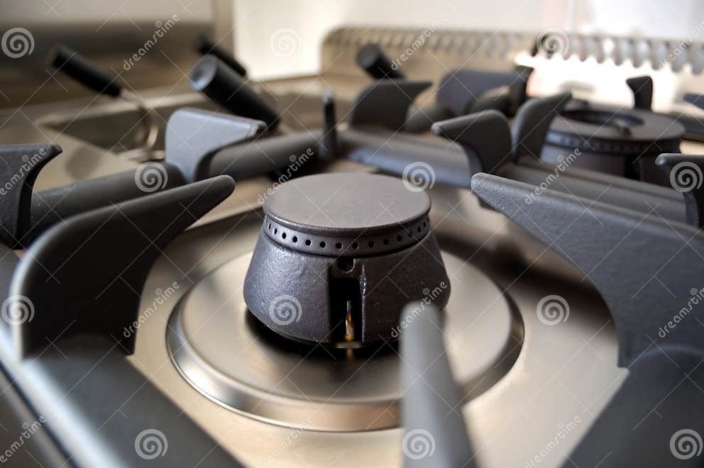 Professional Kitchen, Burners Detail Stock Image - Image of cuisine ...