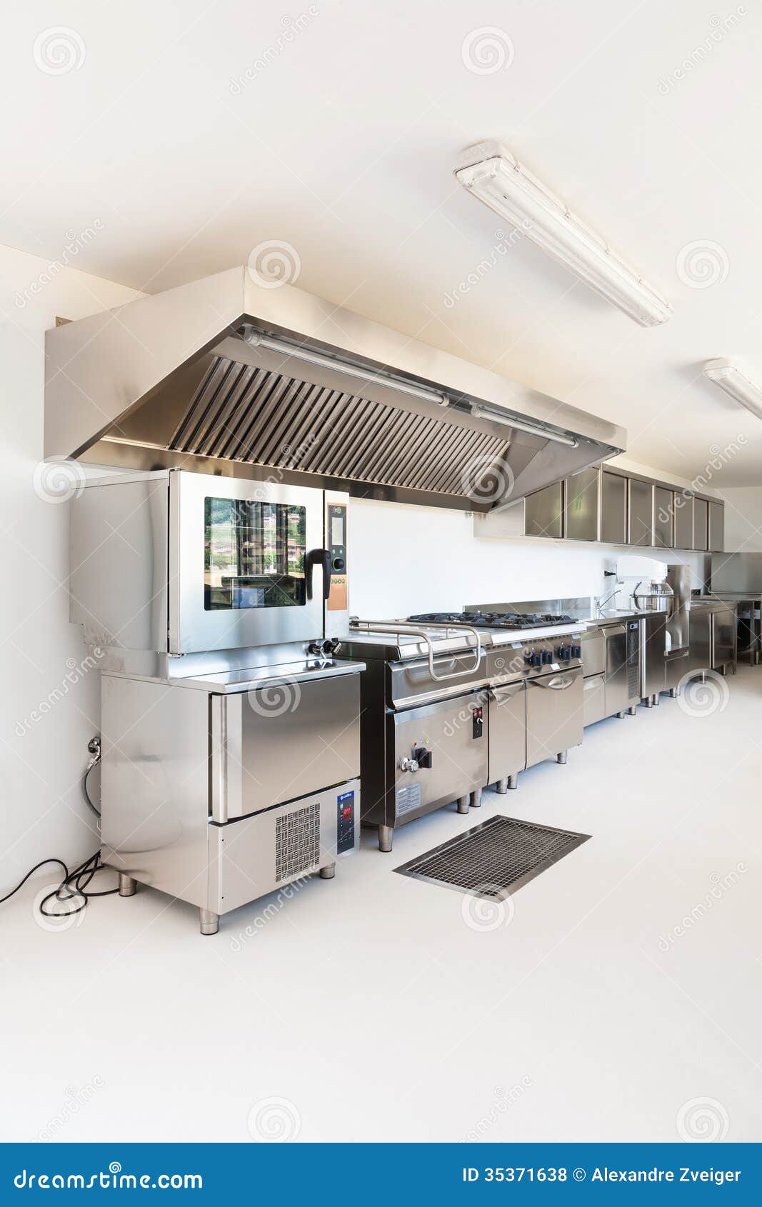 Professional kitchen stock photo. Image of bright, metallic - 35371638