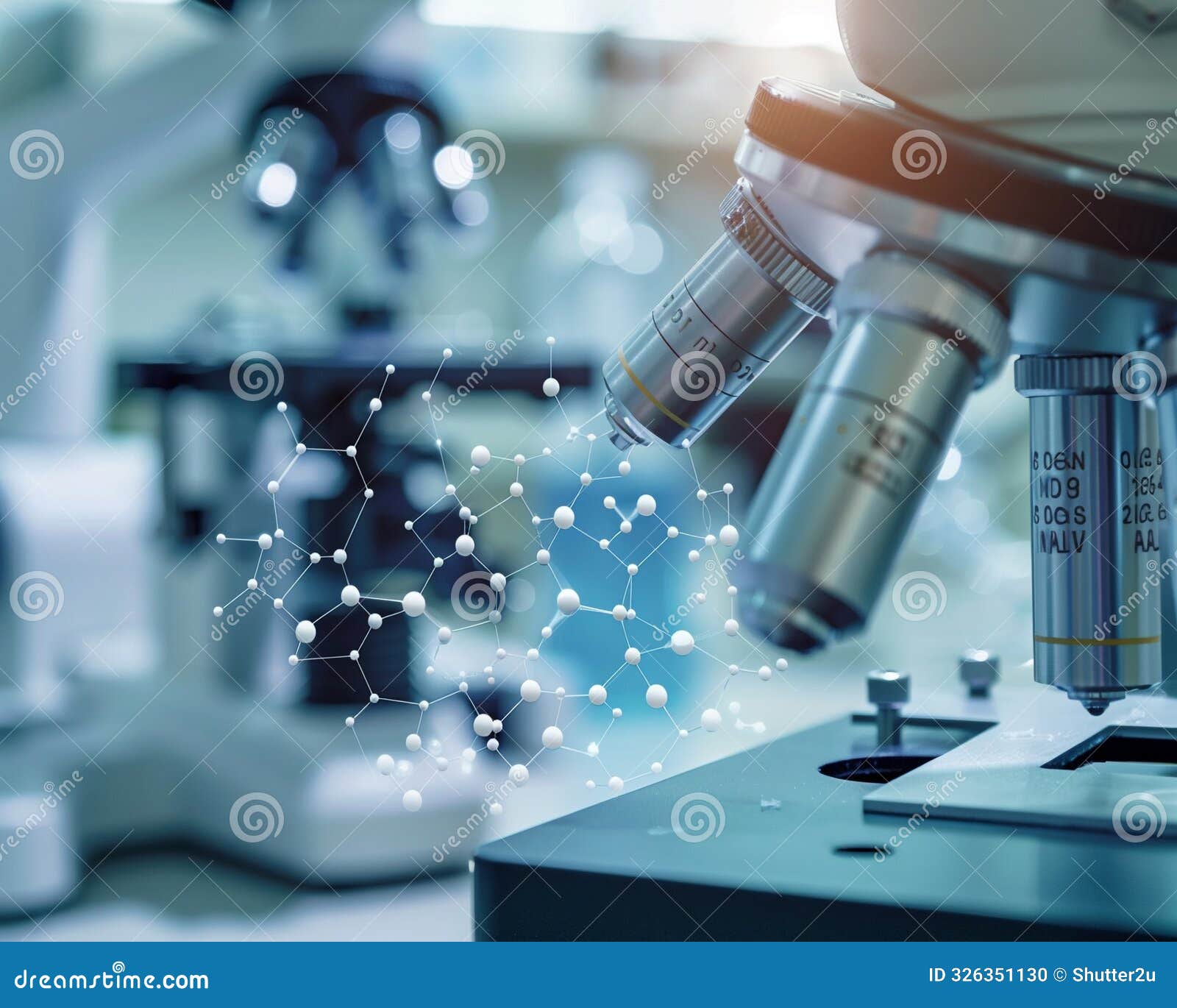 Professional Lab Conducting Pharmaceutical Advances Closeup on ...