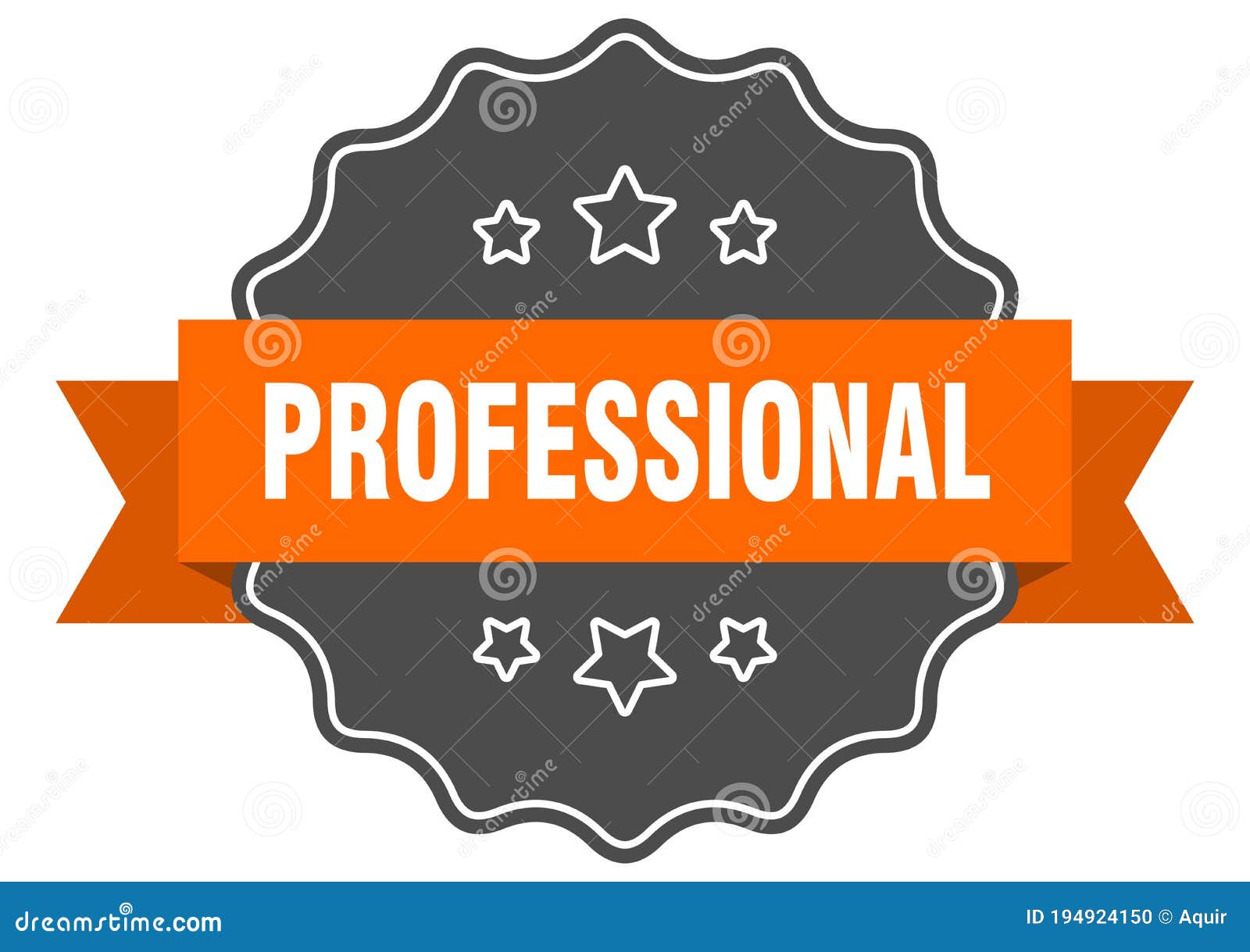 Professional Label. Professional Isolated Seal. Sticker. Sign Stock ...