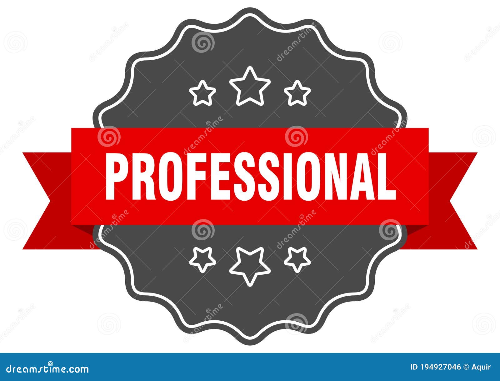Professional Label. Professional Isolated Seal. Sticker. Sign Stock ...