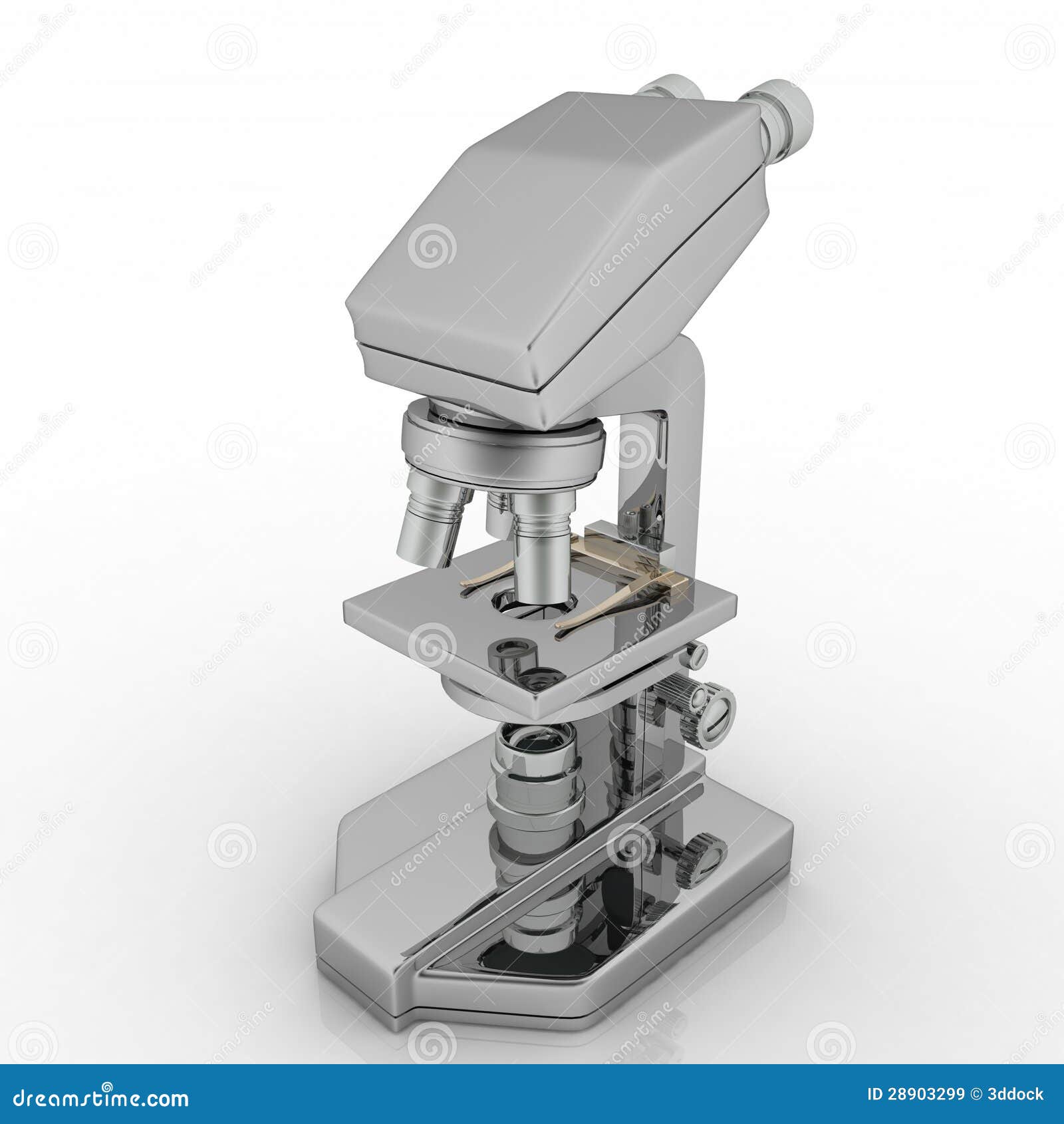 Professional Laboratory Optical Microscope Stock Illustration ...