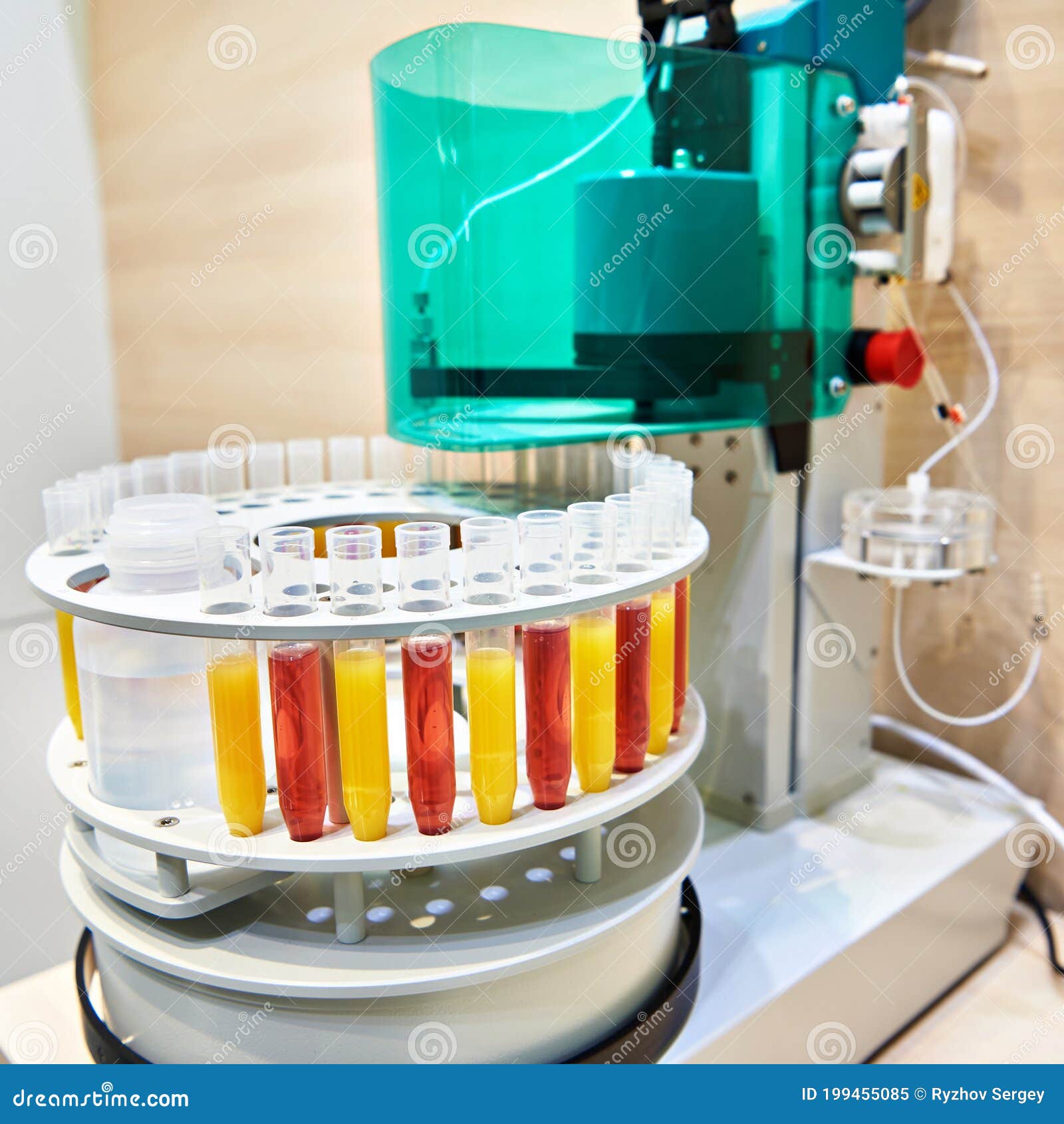 Professional Laboratory Sample Processor Pump Stock Image - Image of ...